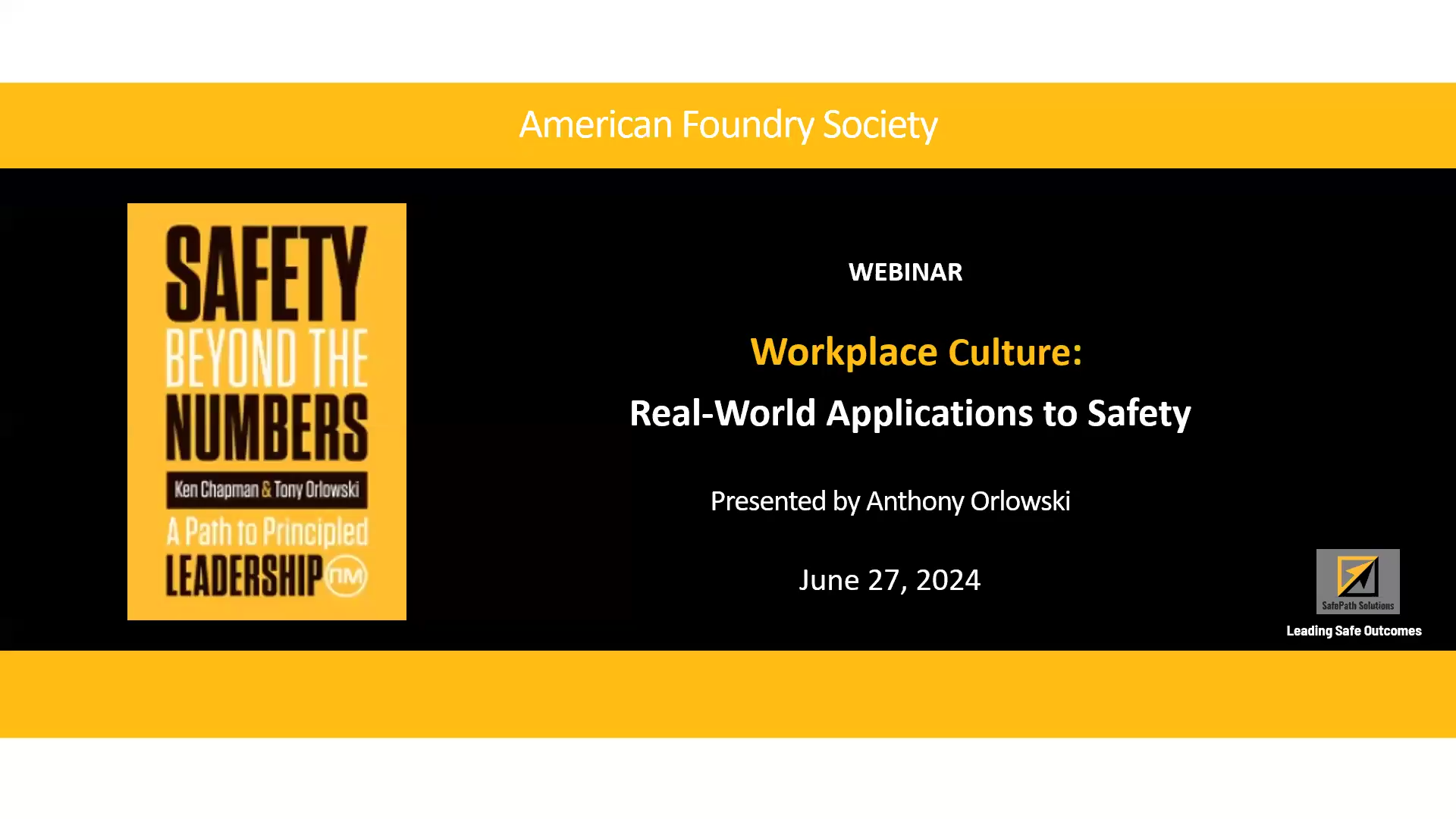 Safety Beyond the Numbers Webinar Series Pt 2 – OnLive